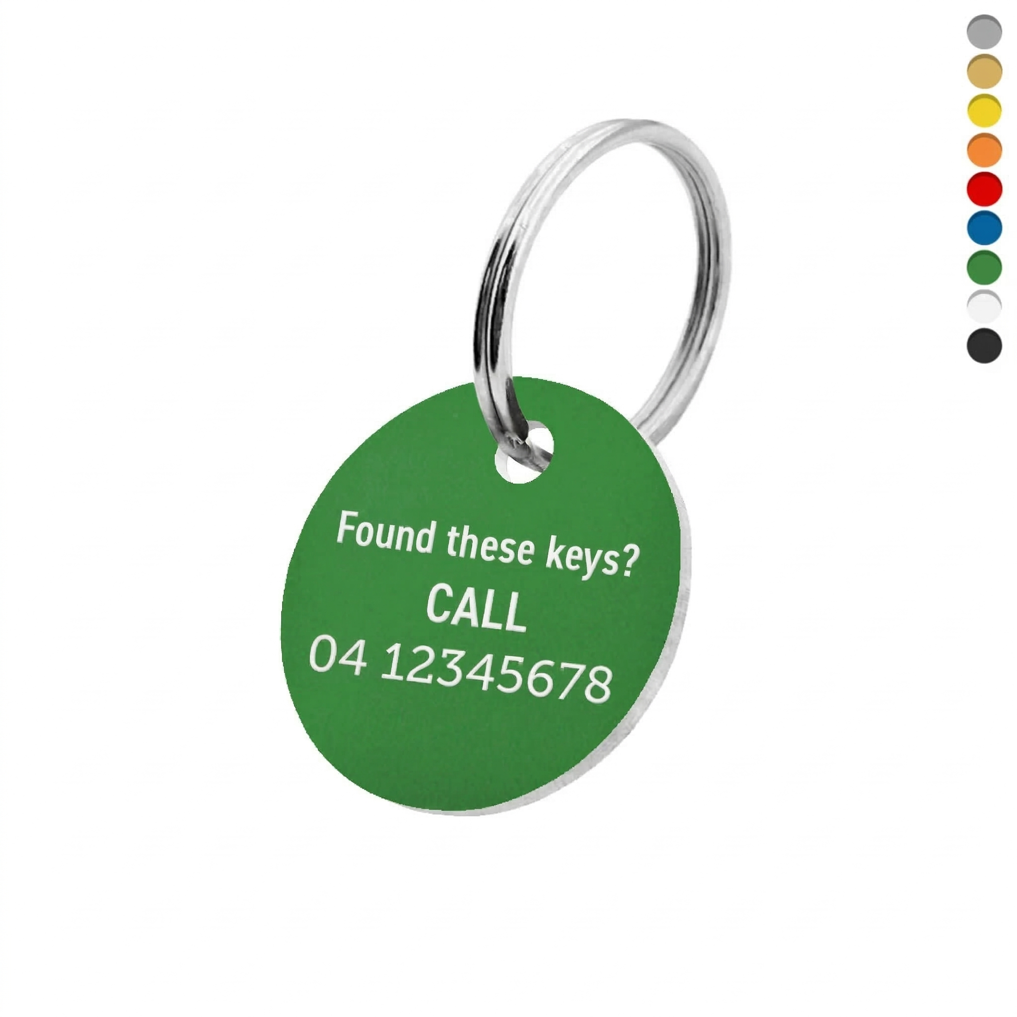 Key Tags with Your Name and Phone Number | Personalised Key Tags ...