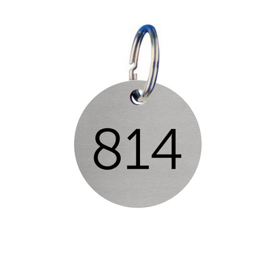 Round Aluminium Key Tags With Custom Numbering | Numbered Key Tags ...