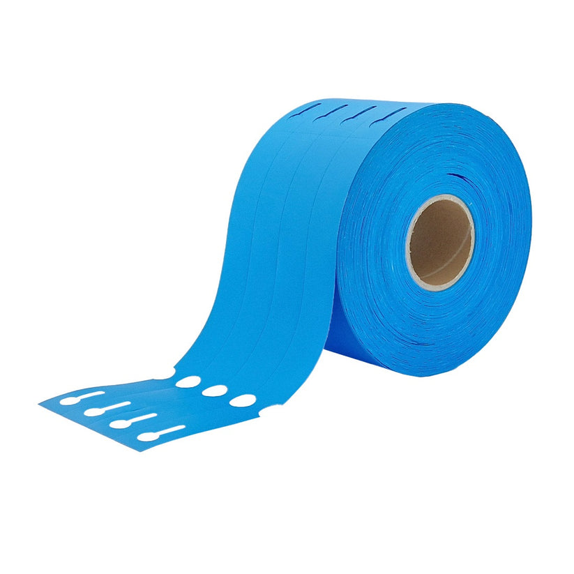 Loop Lock Labels On Roll | Blue Self-Tie Plant Tags 250x25mm 4-Across ...