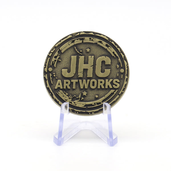 Custom Round Metal Logo Labels | Branded Product Badges | CombiCraft ...