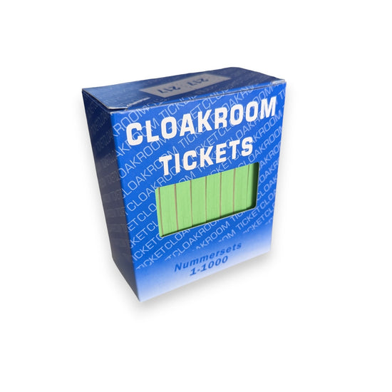 6-Pack Paper Cloakroom Check Tickets | Double Number Raffle Tickets 1 ...