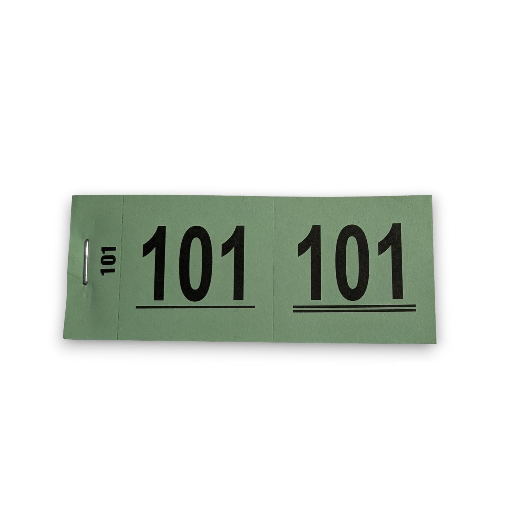 6-Pack Paper Cloakroom Check Tickets | Double Number Raffle Tickets 1 ...