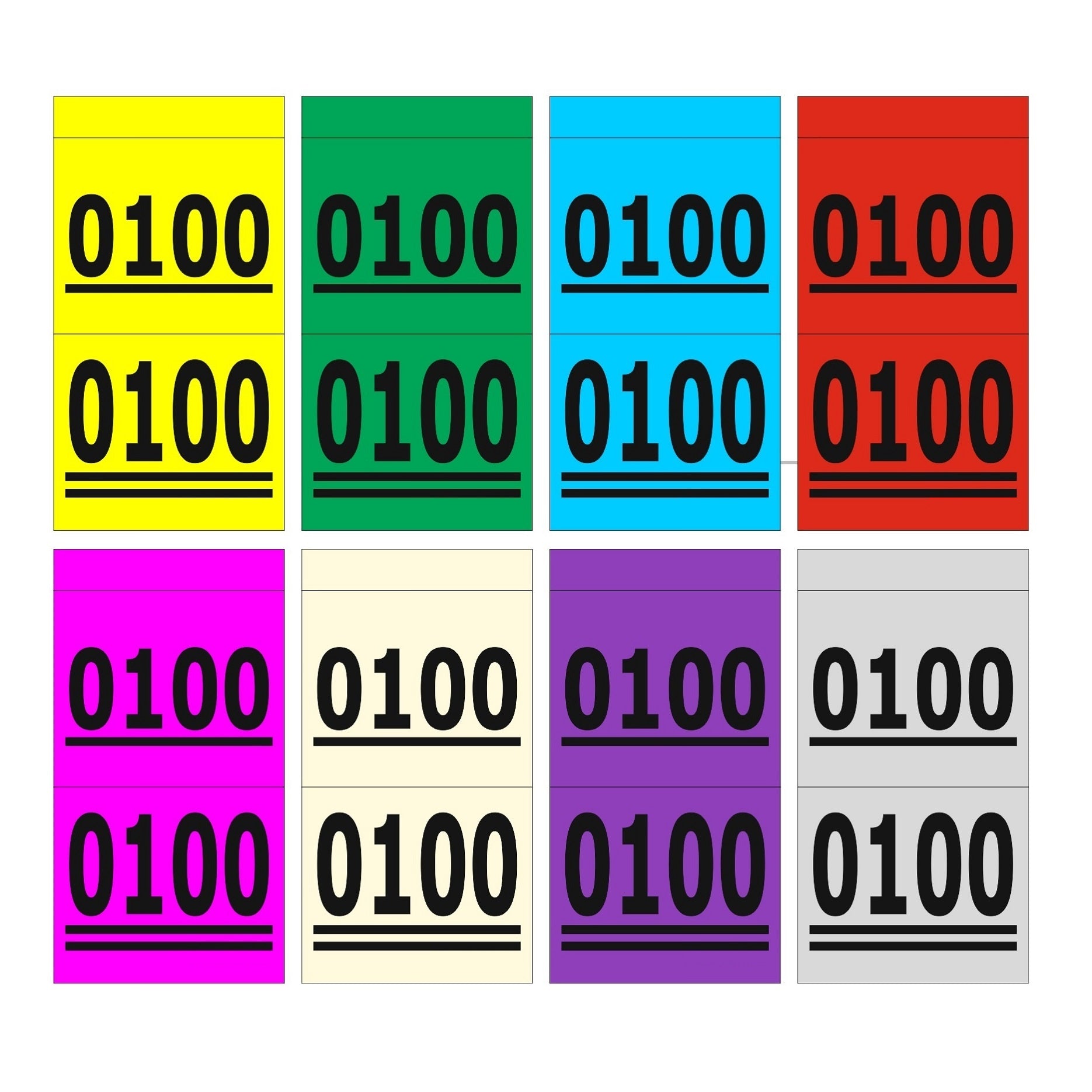 Premium Double Numbers Check Ticket Books | Custom Number Range ...