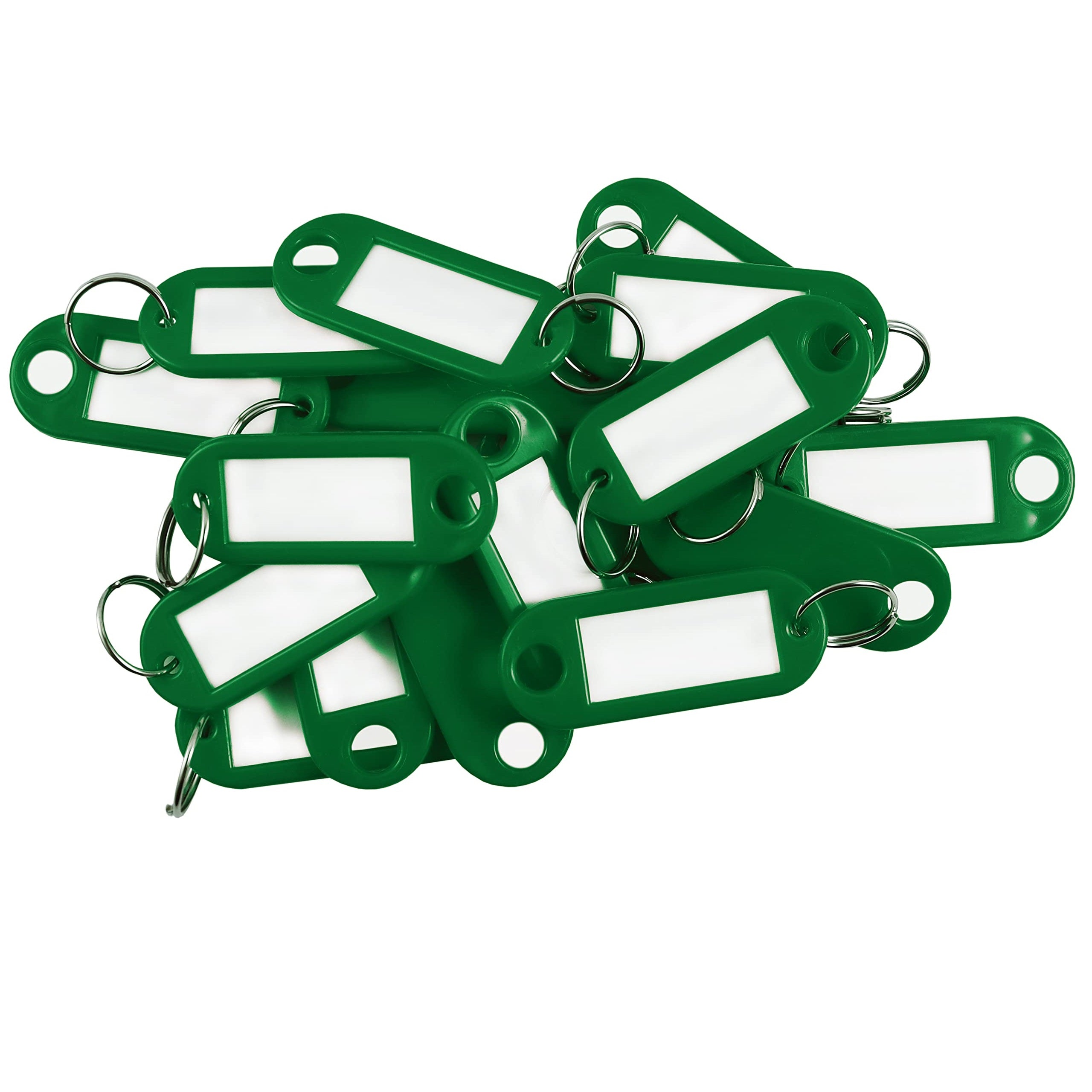 Label Window Key Tags Green | Paper Insert Plastic Key Tags ...