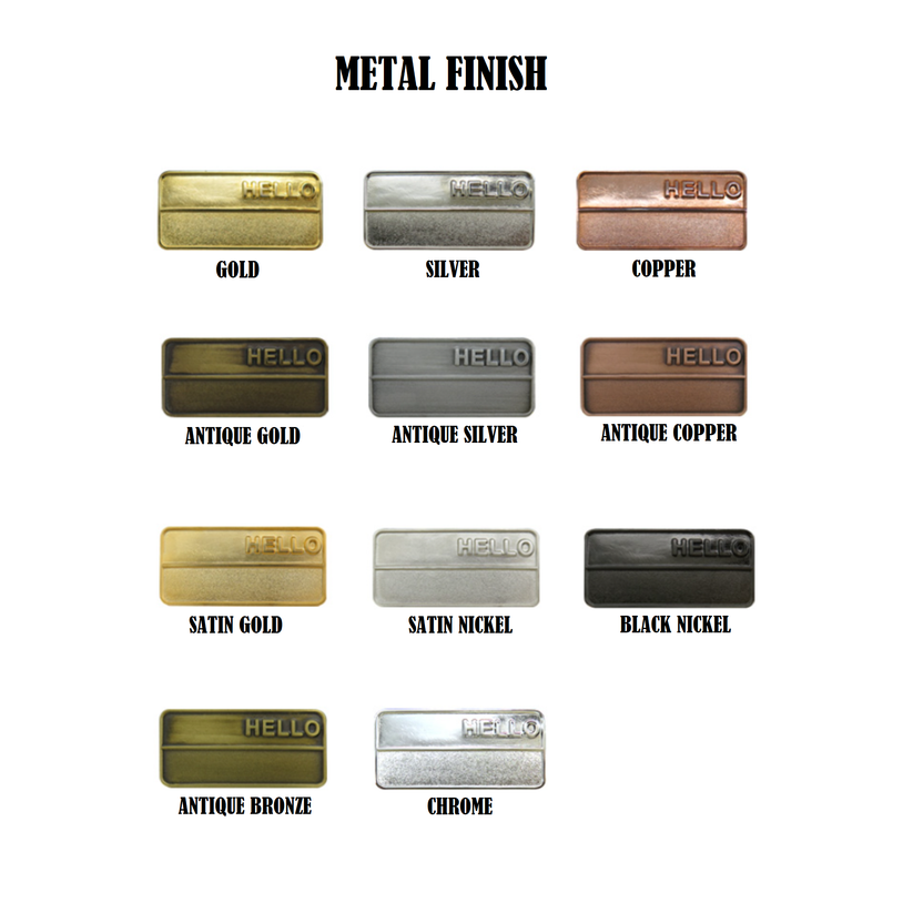 Embossed Metal Logo Tags | Branded Product Labels | CombiCraft ...