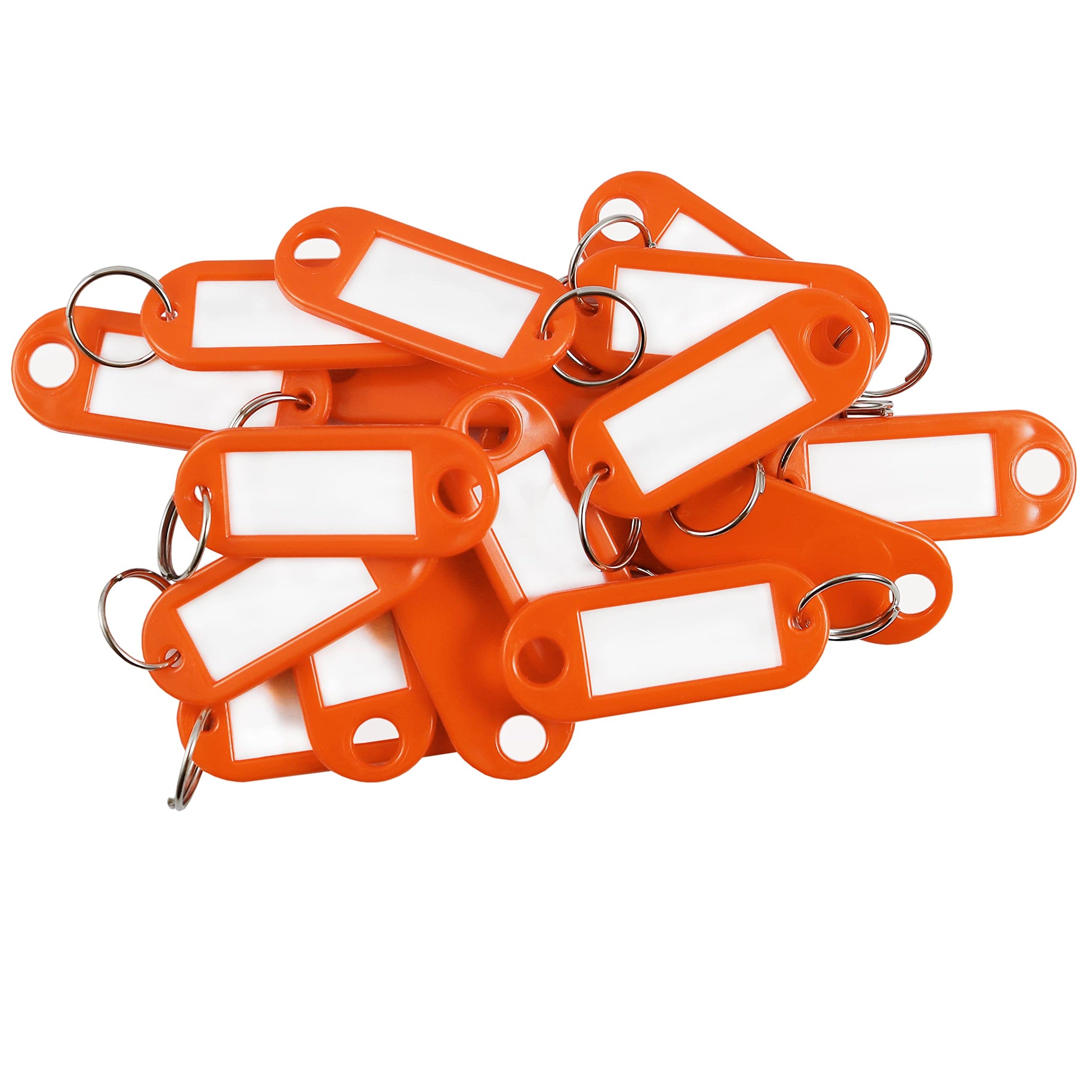 Label Window Key Tags Orange | Paper Insert Plastic Key Tags ...