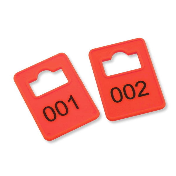 Plastic Cloakroom Tags | Pre-numbered Cloak Check Tickets | Combicraft ...