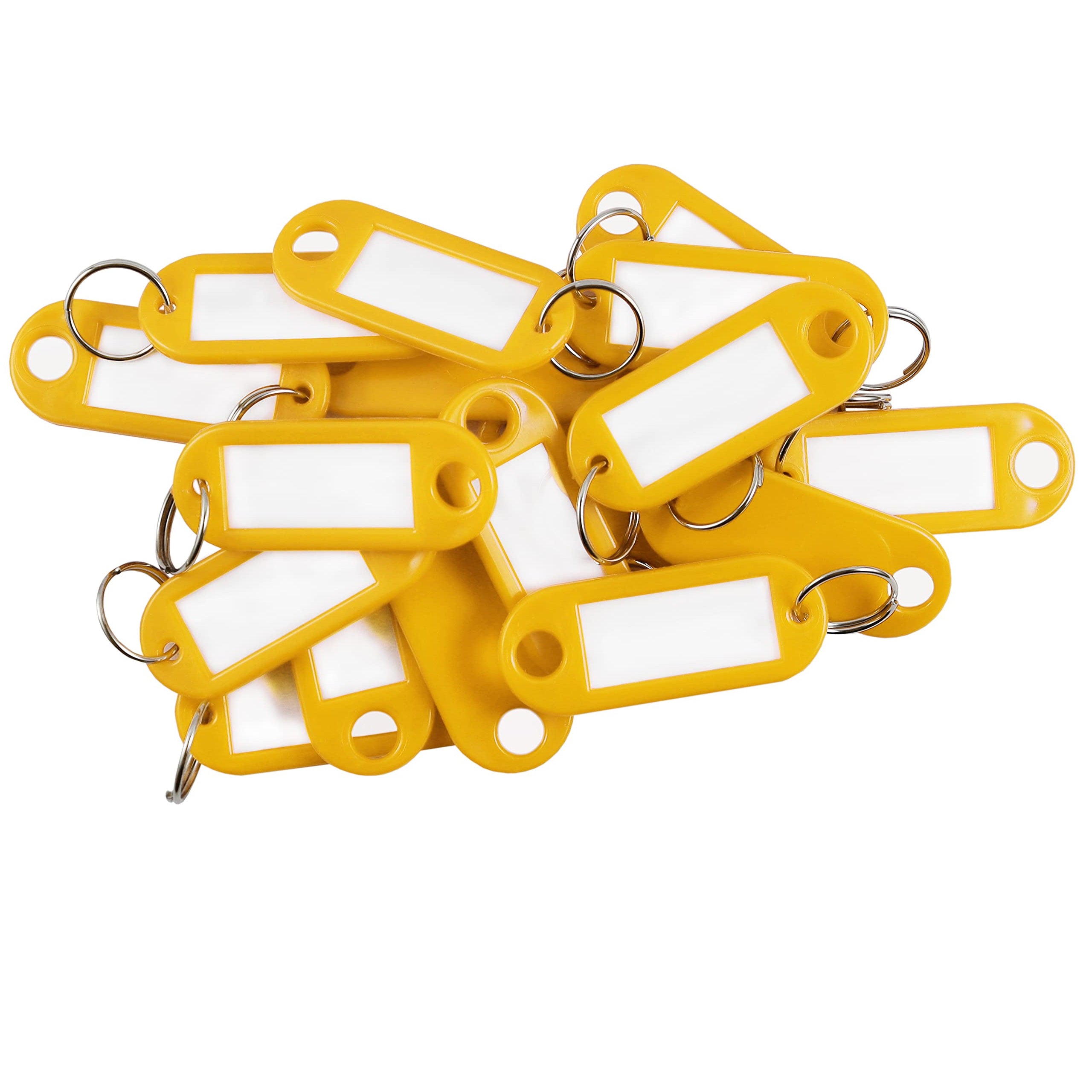 Label Window Key Tags Yellow | Paper Insert Plastic Key Tags ...