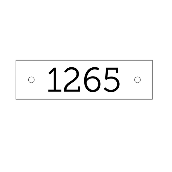 Rectangle White Aluminium Number Tags| CombiCraft Australia ...